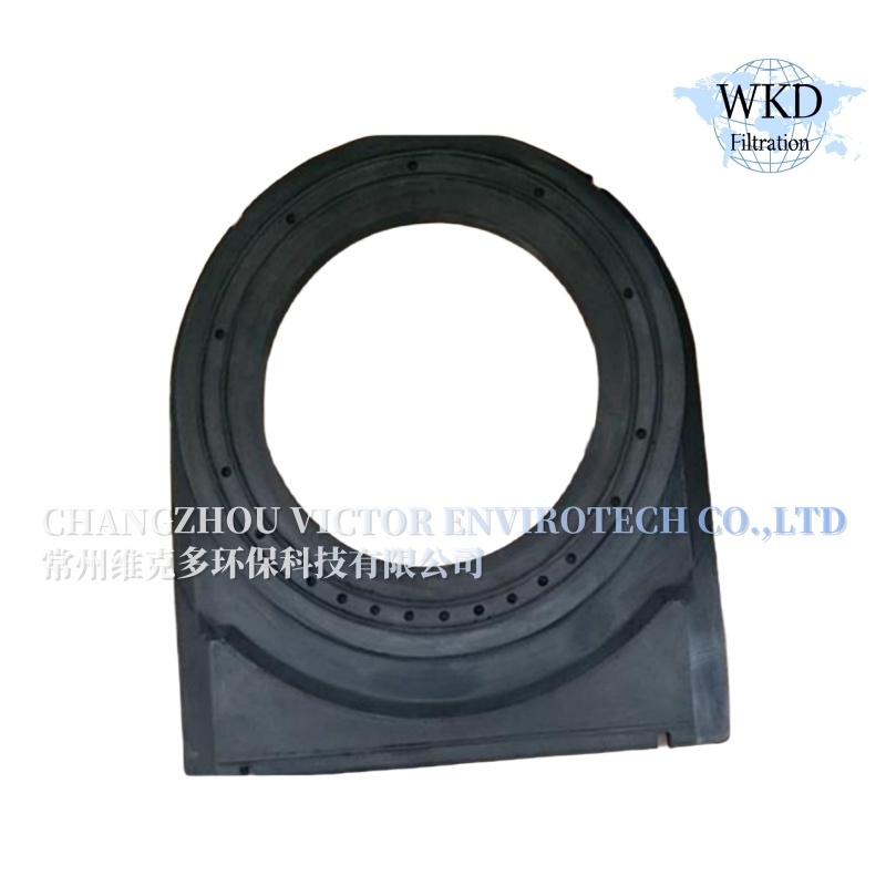Rubber feed shoe